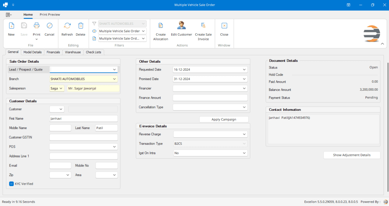 Dealer Management System - Vehicle Management